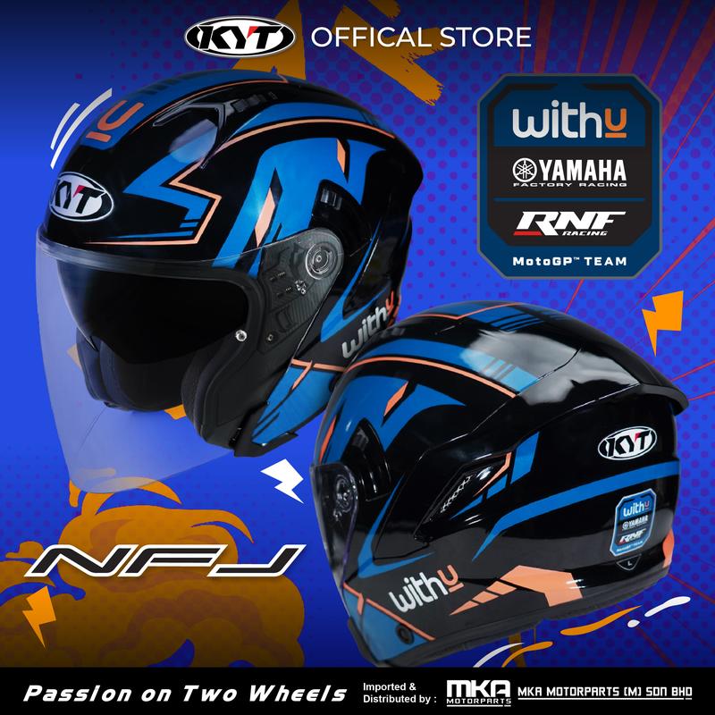 [KYT OFFICIAL] KYT HELMET NFJ WITHU RNF 2022 - TikTok Shop Malaysia