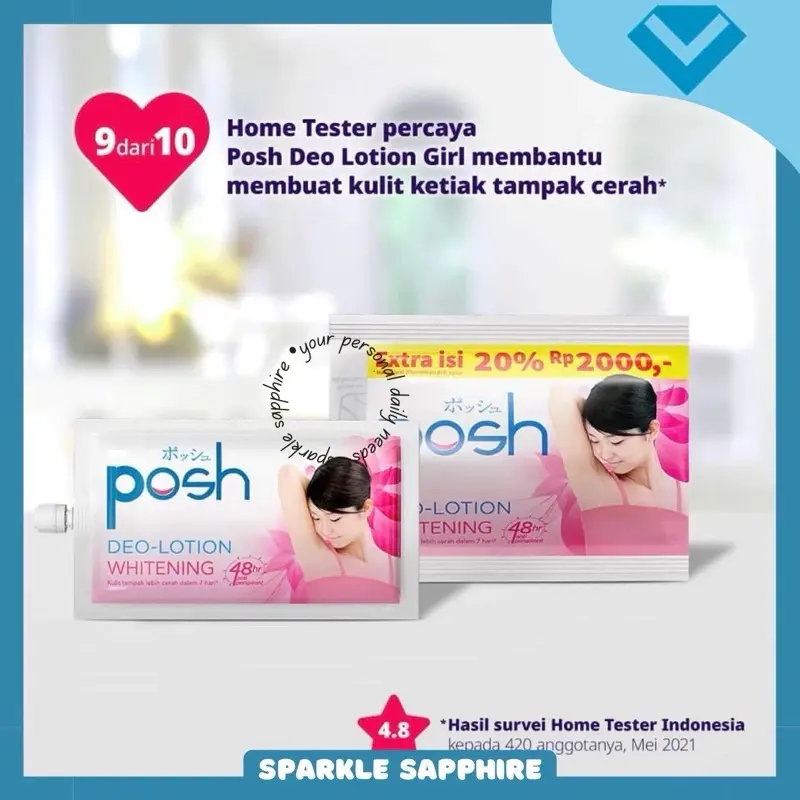 POSH DEO LOTION Whitening Hijab Chic Posh Men Active Cool Deodorant ...