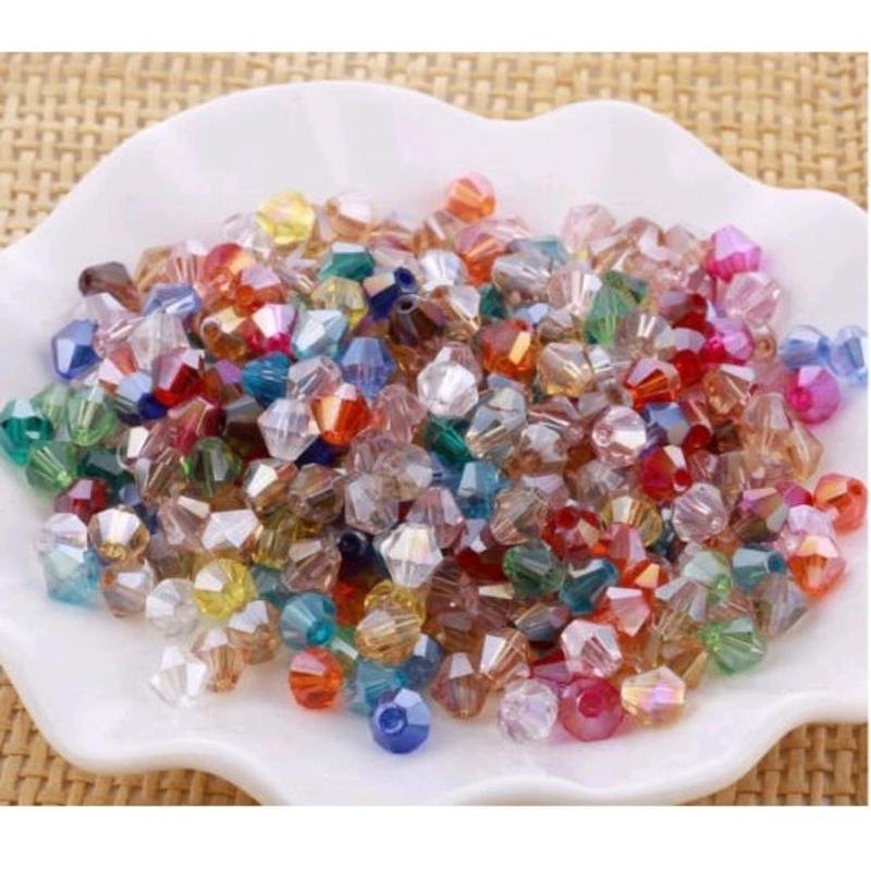 4mm Bicone Crystal Glass Beads, Crystal Beads Bicone Loose Beads ...