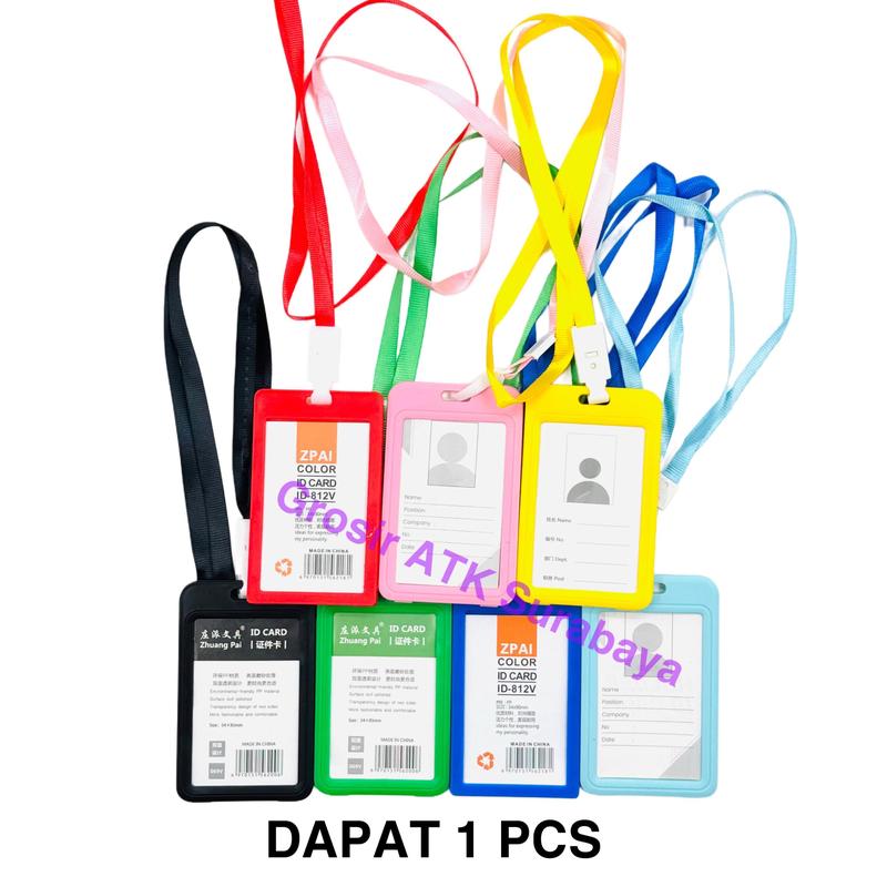 ( 1 SET ) Name Tag ID Card B1 + TALI Lanyard Name Tag Card Holder ...