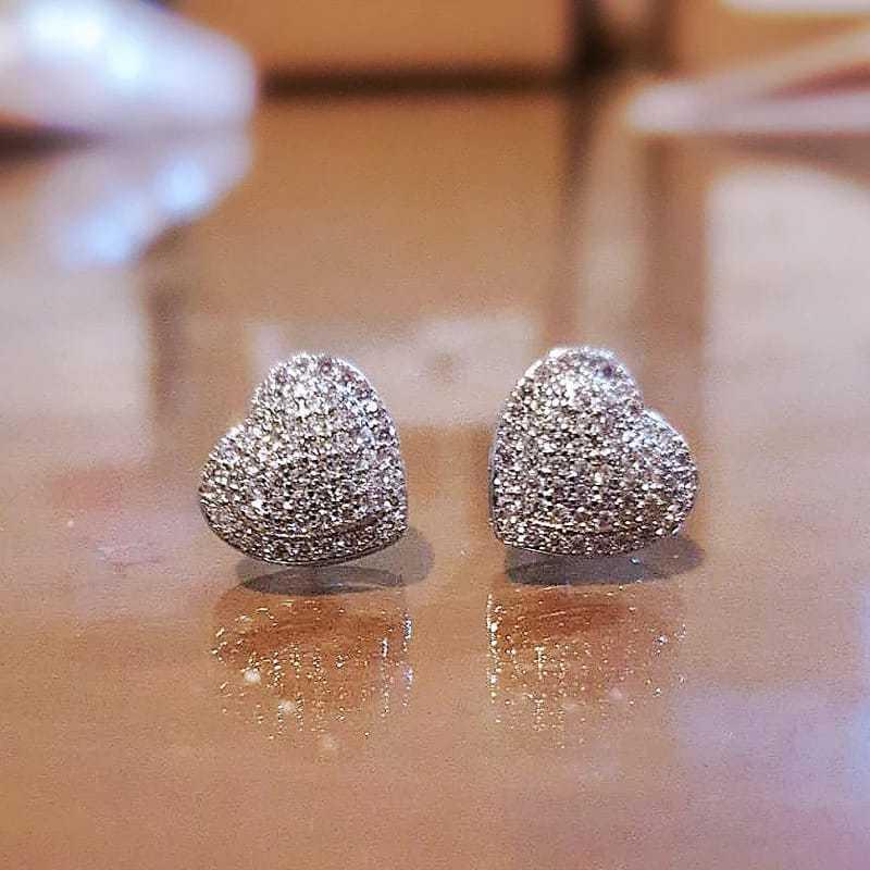 anting tusuk full mata love bahan xufing anti karat Aksesoris - Shop ...