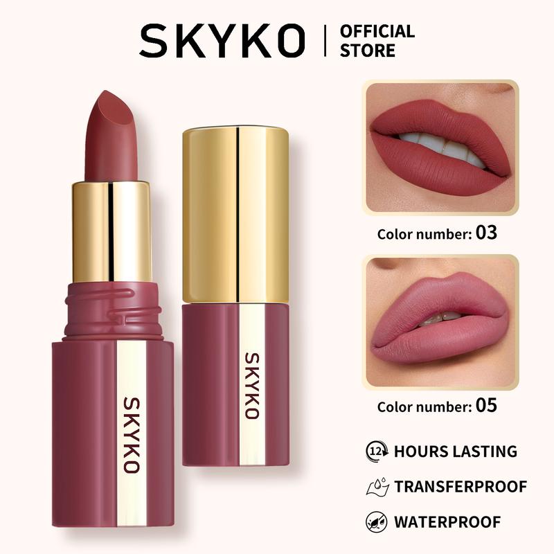 （2025）SKYKO Matte Lipstick transferproof Long Lasting Lip Gloss ...
