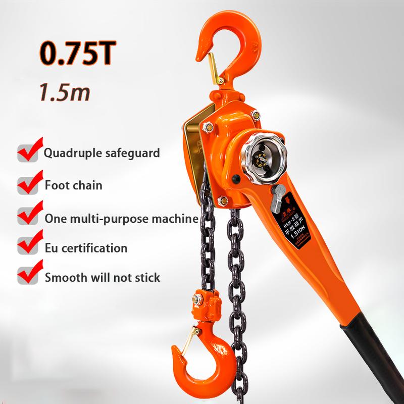 0.75t 1.5m chain block lever ratchet pull lever manual lever - TikTok ...