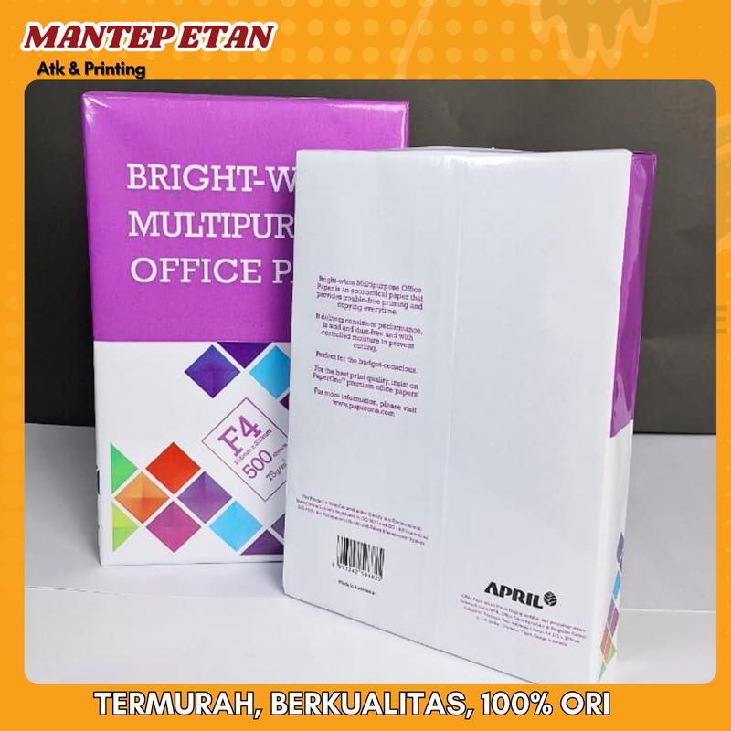 Mantep Etan Kertas HVS Putih BMO 75GSM Bright-White Multipurpose Office ...