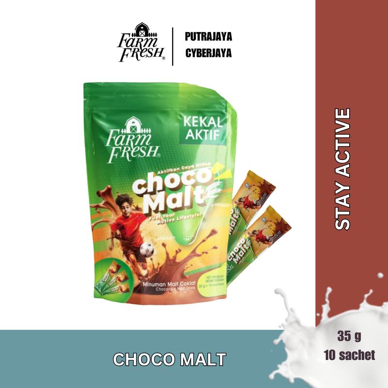 Farm Fresh Choco Malt Powder 35g x 10 Sachets - TikTok Shop Malaysia