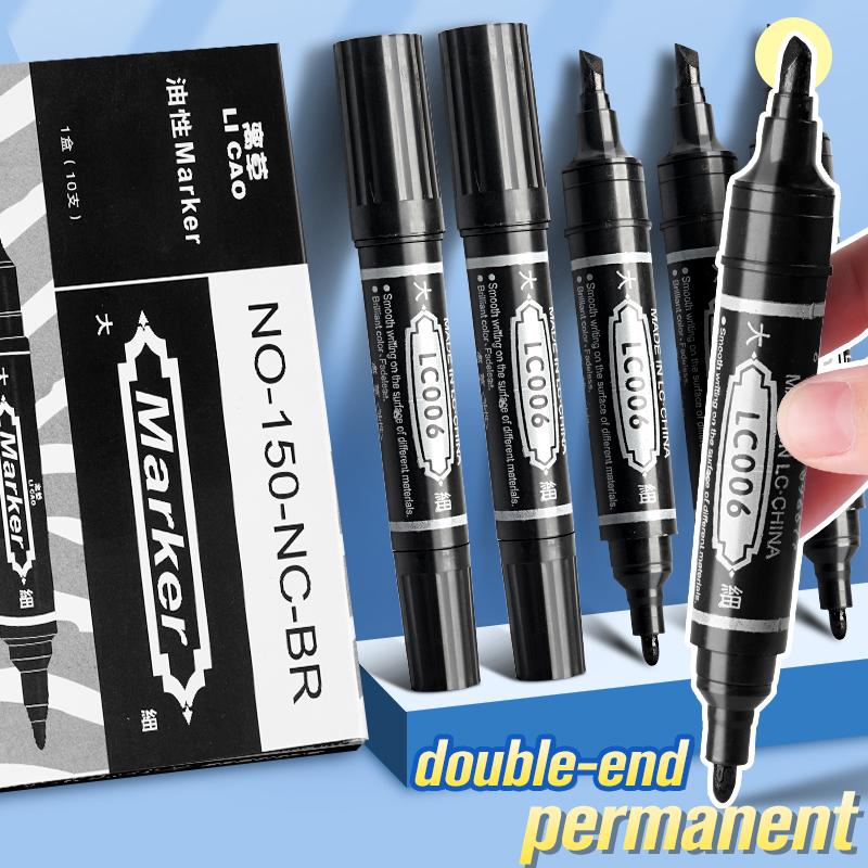 Big Double Head Permanent Marker pen Waterproof Oily Ink Permanent ...