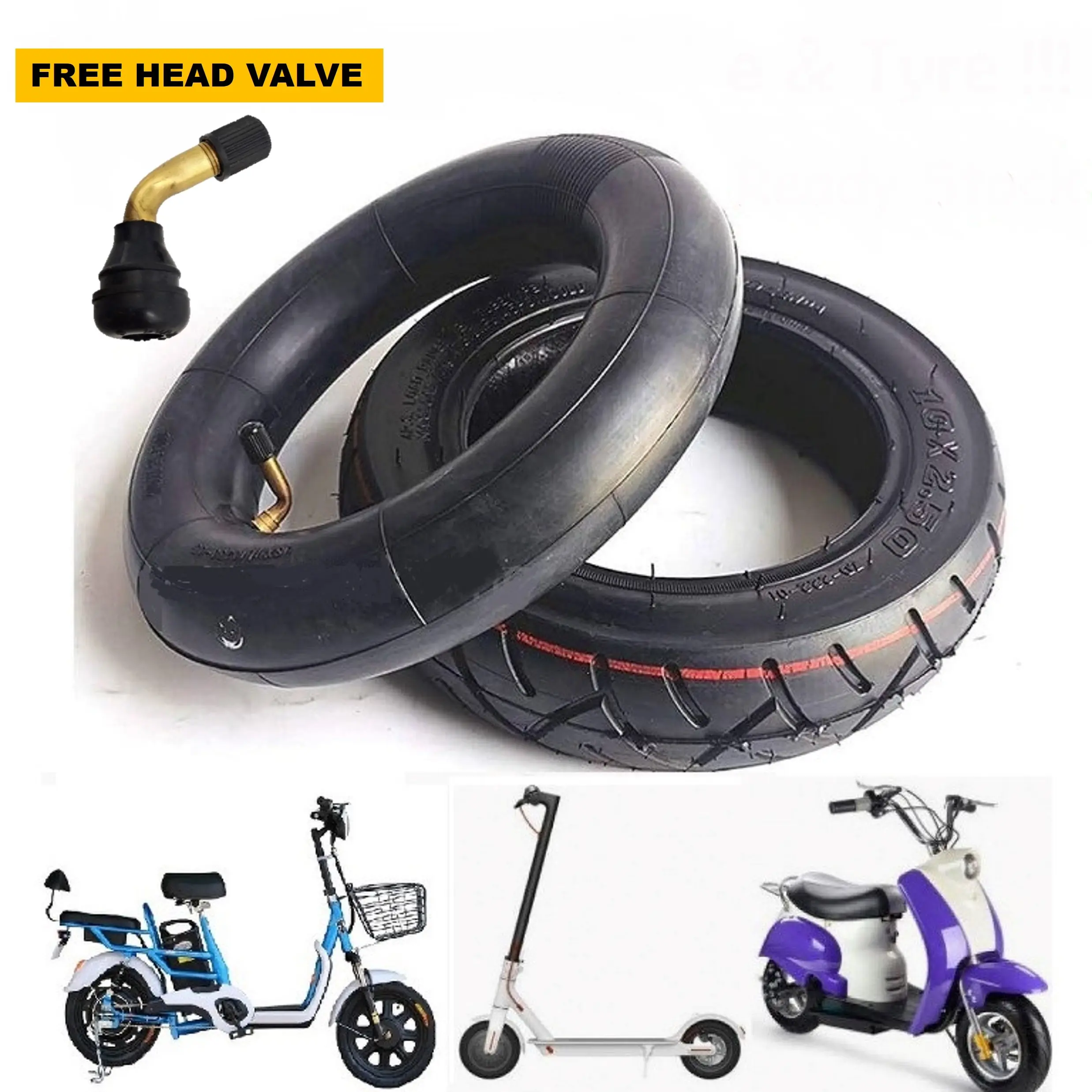 Tayar Skuter Basikal Elektrik 14x2.50 Electric Bike E-Bike 16x2.125 ...