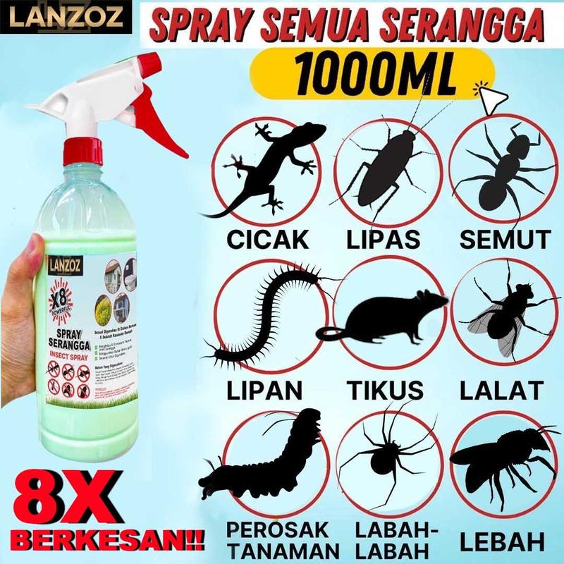 LANZOZ SPRAY ECO-FRIENDLY 1000ML - Semut, Lipas, Cicak, Tikus, - TikTok ...