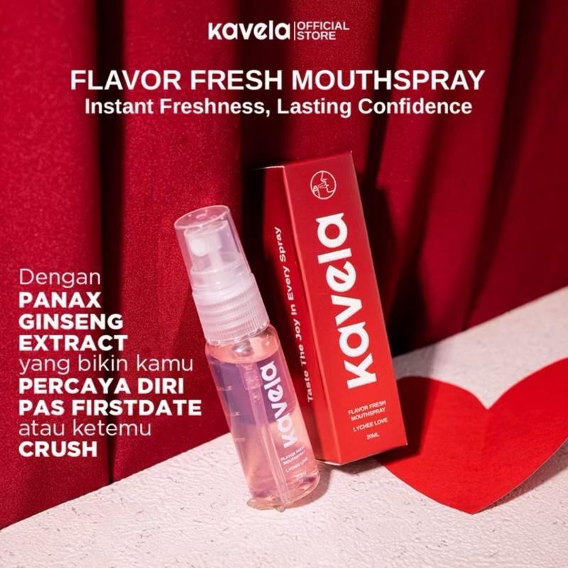 KAVELA Flavor Fresh Lychee Love Mouth Spray - Mouth Spray Mulut - Shop | Tokopedia
