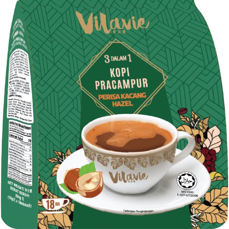 Vilavie 3 In 1 Premix Coffee Hazelnut (18g x 18 sachet) - TikTok Shop ...