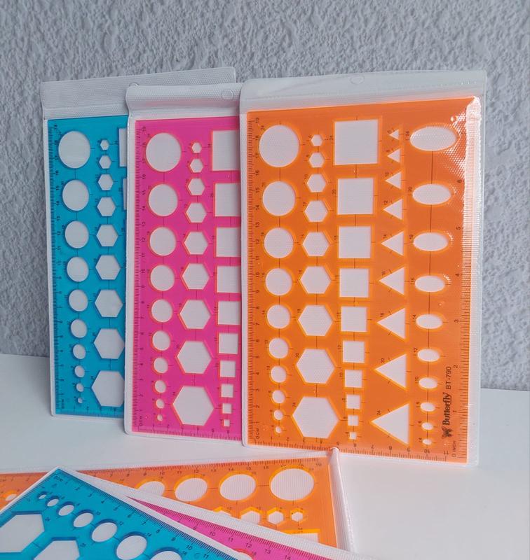 Penggaris Butterfly BT-790 Practical Template Ruler (1 Pcs) - Shop ...