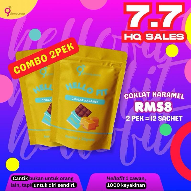 COMBO 2 PACK HELLOFIT COKLAT KARAMEL Chocolate - TikTok Shop Malaysia