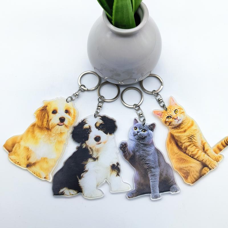 Premium Custom Pet Keychains – High-Definition Acrylic, Full-Color ...