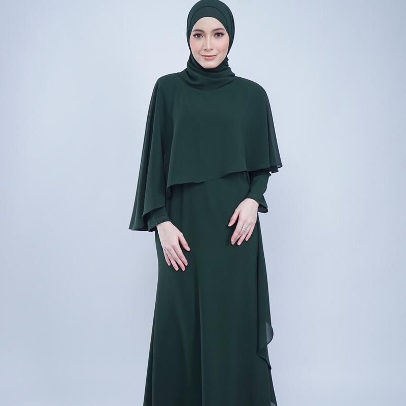 GULYA DRESS (EMERALD GREEN/ LILAC/ BRICK ORANGE/ BABY BLUE/ MAROON ...