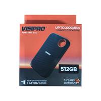 Jual SSD Eksternal Portable VISIPRO TURBO 512GB UP TO 2,000 MB/S READ ...