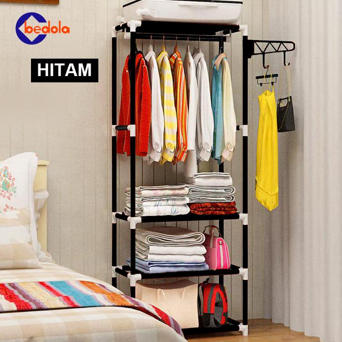 Bedola square stand hanger rak baju lemari pakaian lemari baju - Shop ...