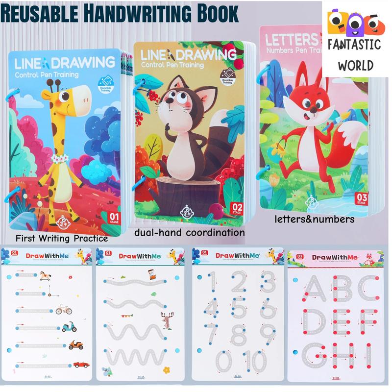 Kids Pen Control Training Card For Children's Concentration 3-6 ...