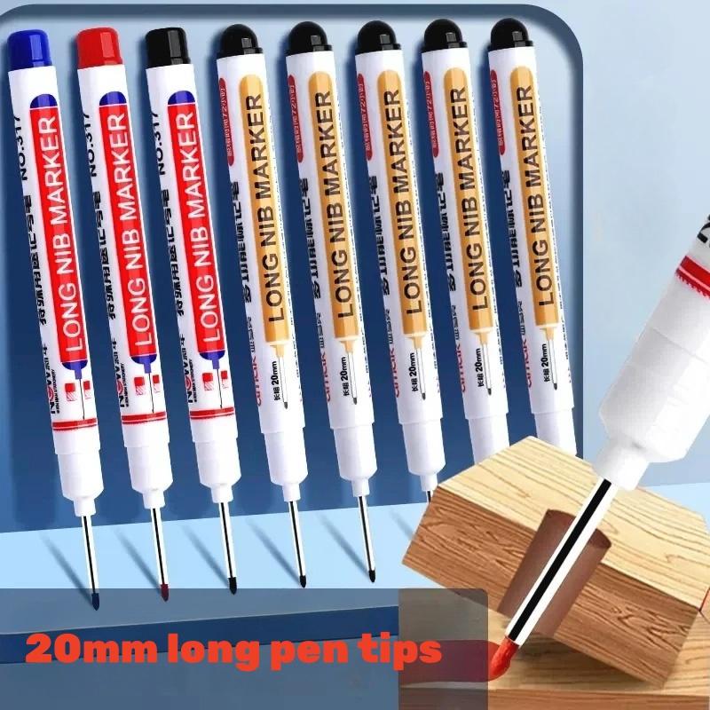 5Pcs/Set 20mm Deep Hole Long Nib Head Markers For Metal Perforating ...