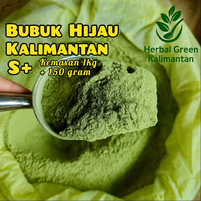 Bubuk Kalimantan super green 1 kg+bonus 150 gram - Shop | Tokopedia