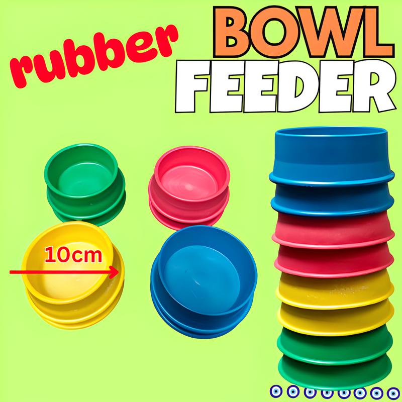 DragonWare 10cm MEDIUM RUBBER BOWL for Pets, Dogs, Poultry, Chicken ...