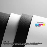 Jual 50 Lembar Kertas Karton Linen 220 GSM White Putih Black Hitam ...