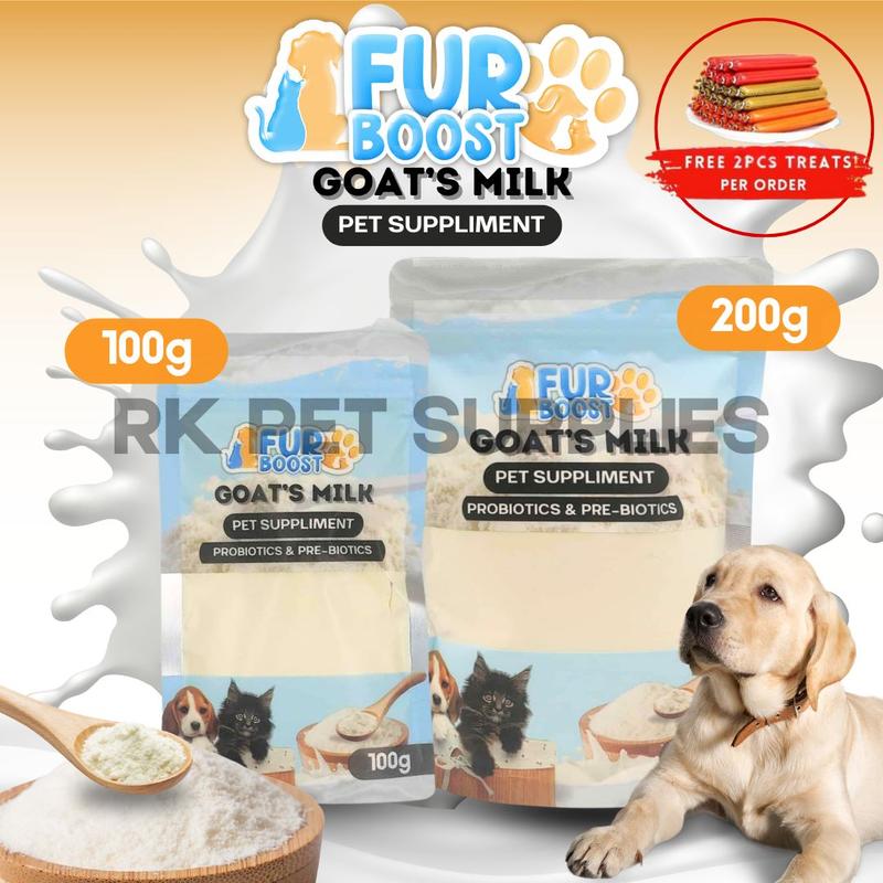 Free 2pcs Treats Sausage 200g Fur Boost Furboost Goat Goats Milk ...