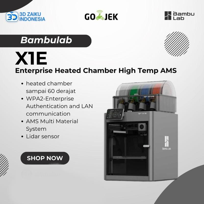 Bambu Lab X1E Enterprise Heated Chamber High Temp AMS Multi Material ...