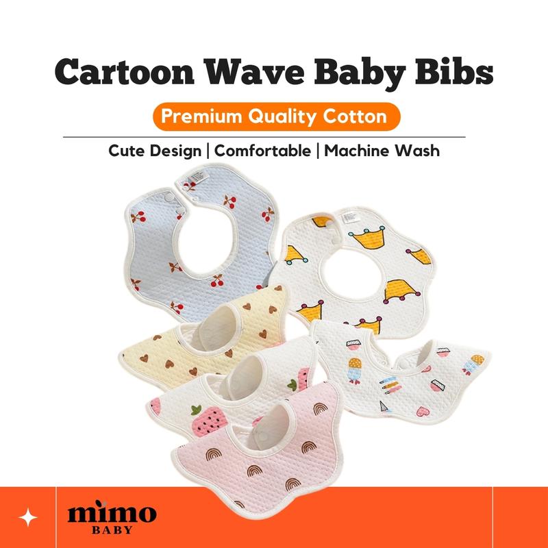 Mimo Baby Cartoon Cotton Baby Bibs | Bib Babies | Celemek bayi - TikTok ...