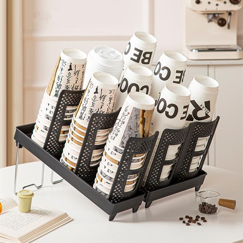 Desktop Cup Storage Rack Removable Multifunctional Paper Cup Holder ...