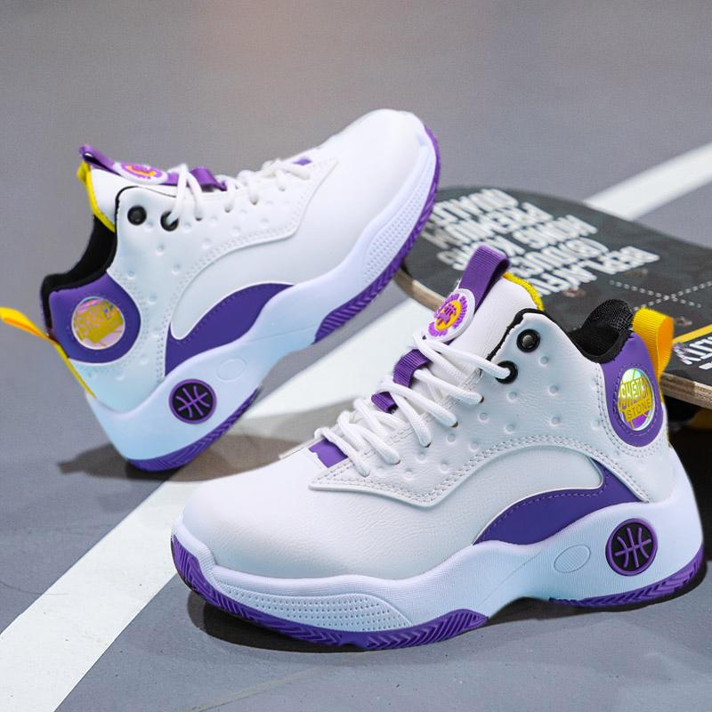 (Free Socks) Summer new basketball shoes for kids rubber wear-resistant ...