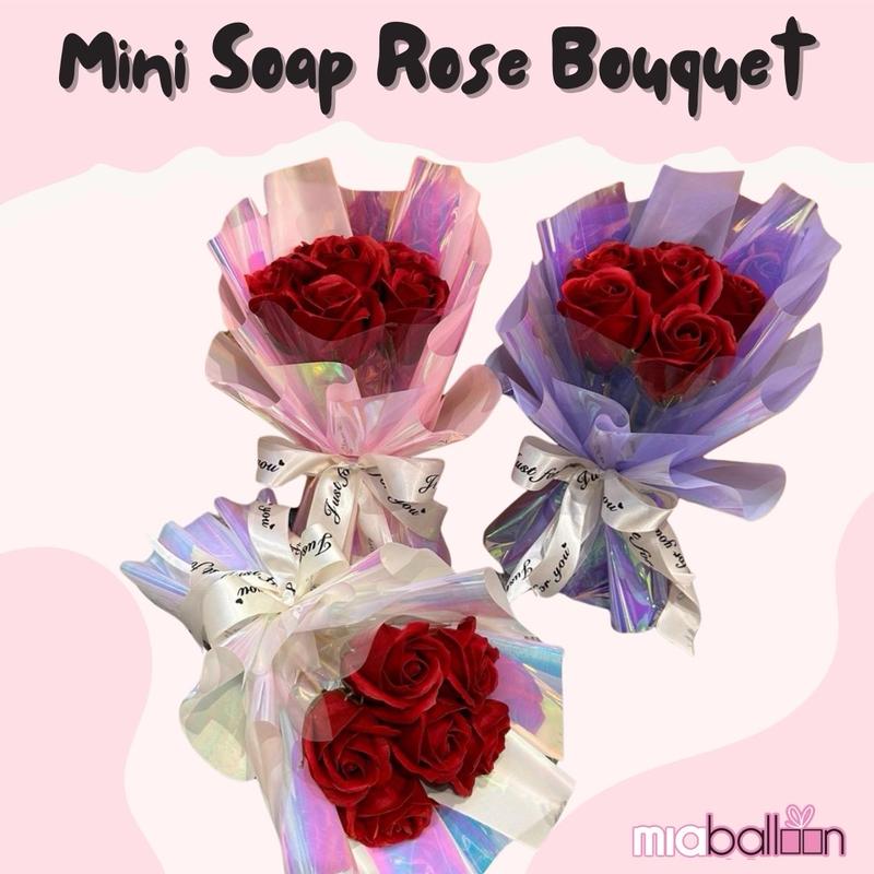 Bunga Ros Mini Sabun 6 Tangkai Buket Mawar - TikTok Shop Malaysia