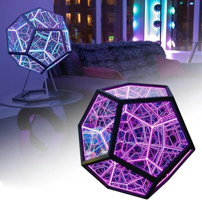 Chad Lampu Dekorasi 3D Dodecahedron LED Night Light Dazzling - Shop ...