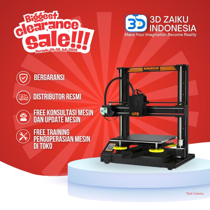 Jual 3D PRINTER KINGROON KP5L KP5M LINEAR RAIL DIRECT DRIVE 32 BIT ...