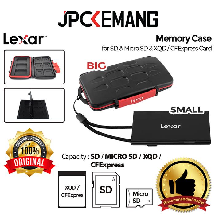 Jual LEXAR MEMORY CASE for SD / MicroSD / XQD / CFExpress Memory Card ...