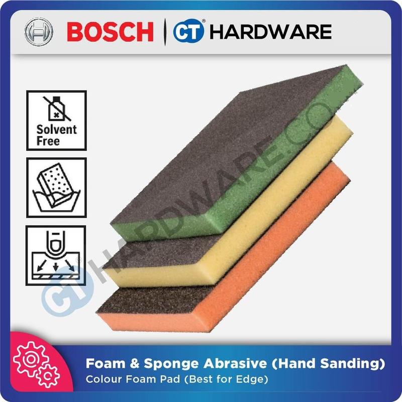 BOSCH FOAM & SPONGE ABRASIVE (HAND SANDING) COLOR FOAM PAD (BEST ...