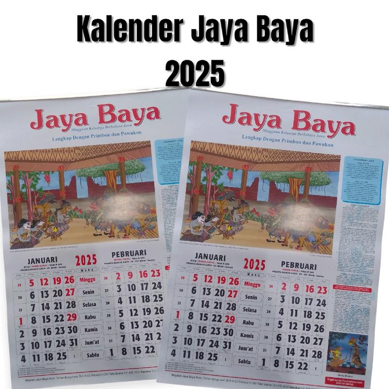 Kalender Jaya Baya 2025 Pranata Mangsa, Wuku, dan Penanggala - Shop ...