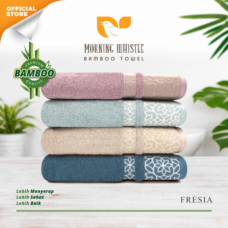 Handuk Morning Whistle Bamboo Towel - Fresia - Handuk Bambu Mandi ...