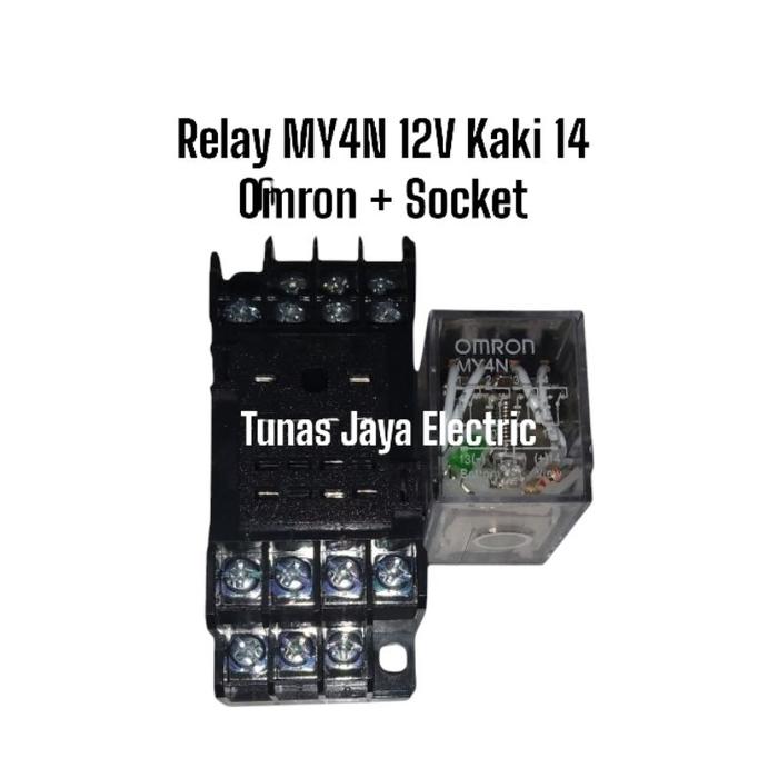 Jual Relay OMRON MY4N 12V/24V/220V + Socket - 220V - Jakarta Timur ...