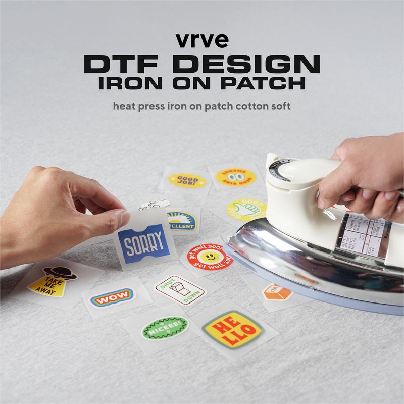 VRVE DTF DESIGN PATCH - HEAT PRESS IRON ON PATCH COTTON SOFT - TikTok ...