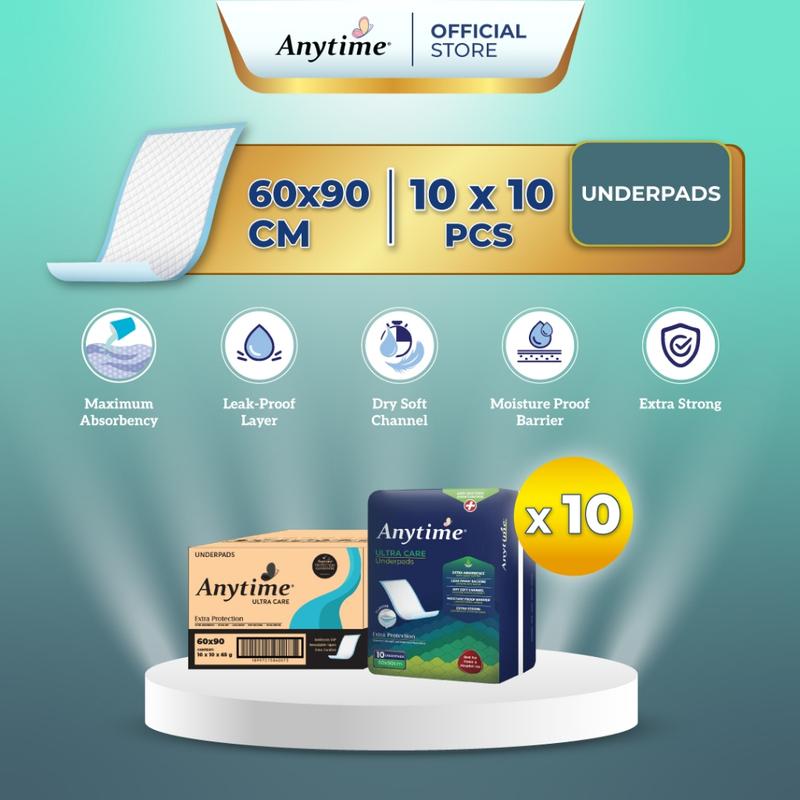 Anytime Disposable Underpad for Adult, Elderly, Baby - 100PC - TikTok ...
