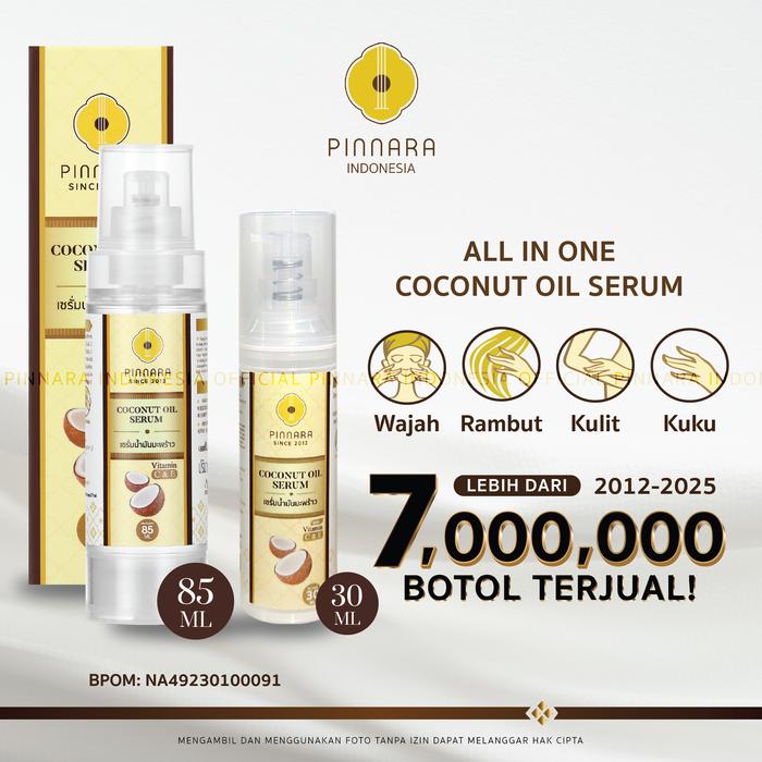 Jual Pinnara Coconut oil Serum Cold press Serum Minyak kelapa 85ml 100% ...
