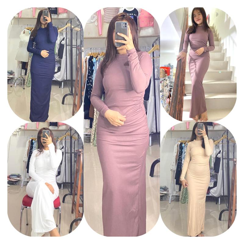 HUM - RFS OOTD DRESS MAXI LENGAN PANJANG / ORINA MAXI DRESS - Shop ...