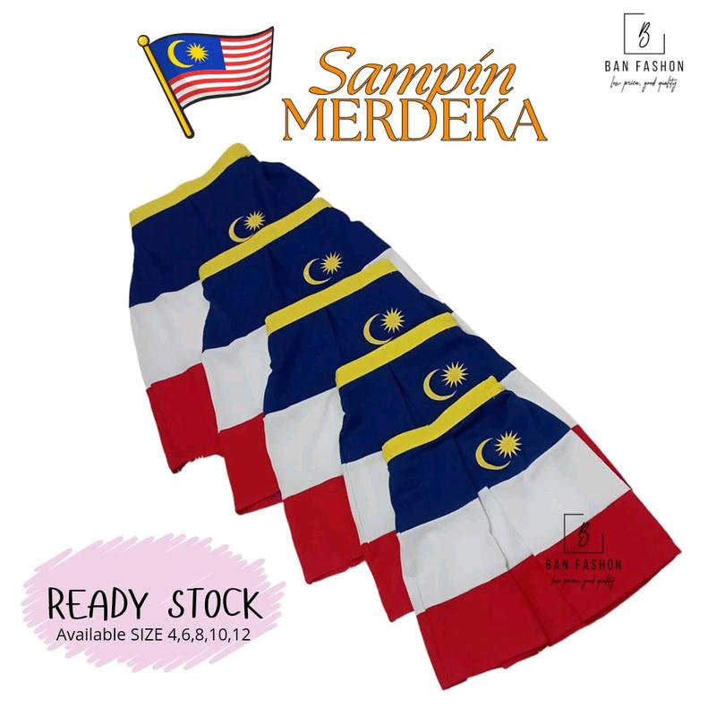 Sampin Merdeka 2024 - Prenium Soft Comocrepe - Standard Cutting ...