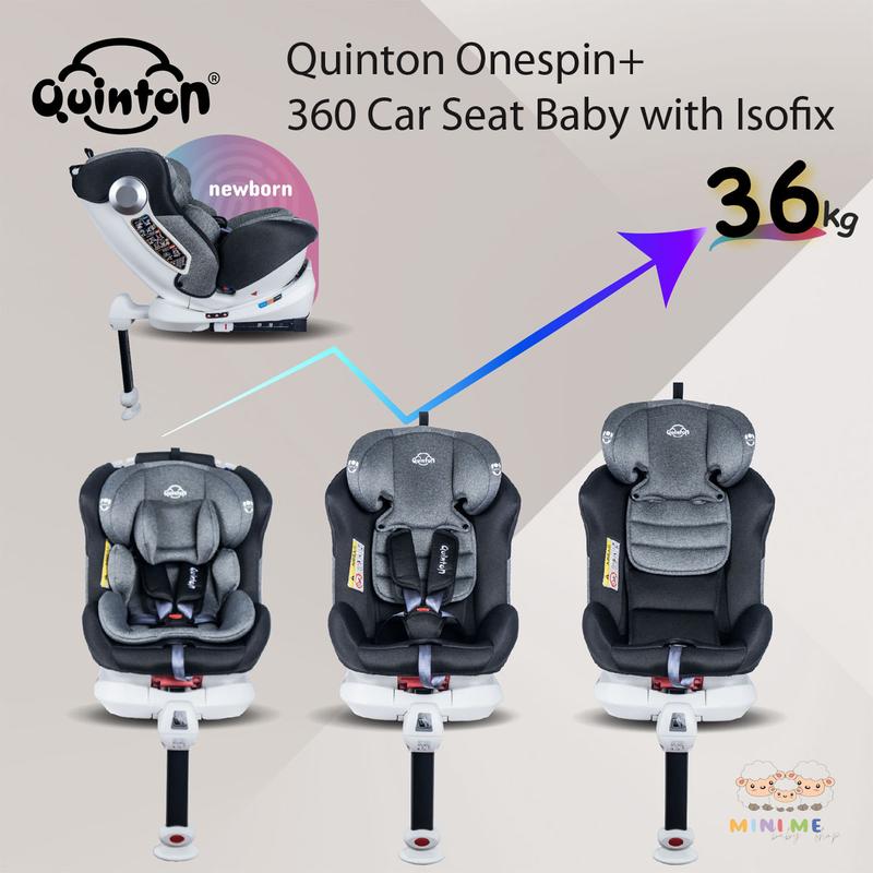 Quinton Onespin+ 360 Car Seat Baby with Isofix Travel - TikTok Shop ...