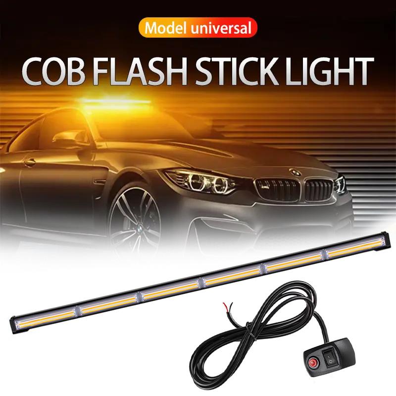 COB Single Flashing Light Car Strip Light Rescue Warning Light - TikTok ...