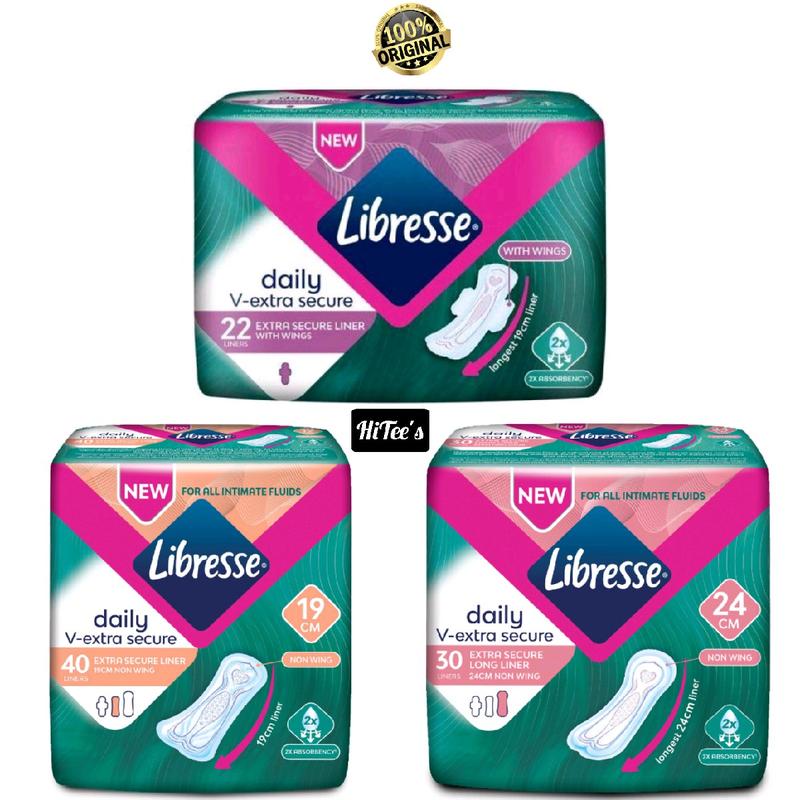 Libresse Liners Daily V-Extra Secure Long Liners Wings 19cm (22s ...