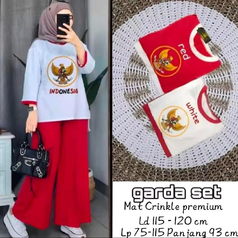 TERBARU SERAGAM MERAH PUTIH ONE SET 17 AGUSTUS SETELAN WANIT - Shop ...