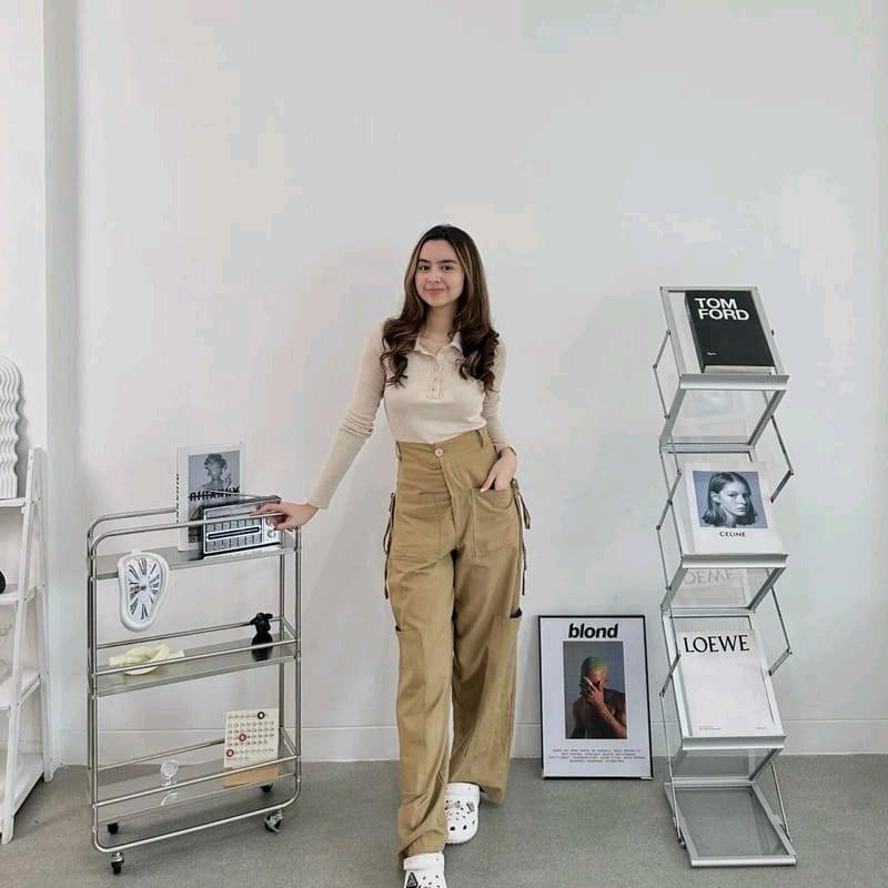 NK - Clay pants - Clairine Kulot Pants - Celana Highwaist Loose - Shop ...