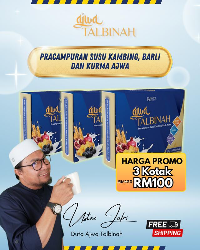 HOT SALE Susu Kambing Ajwa Talbinah Minuman Sunnah Campuran Madu ...