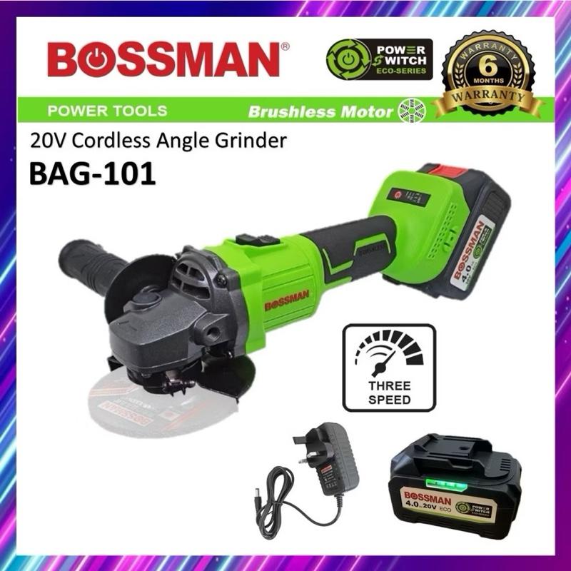 BOSSMAN 20V Cordless Brushless Angle Grinder With Speed Control ...